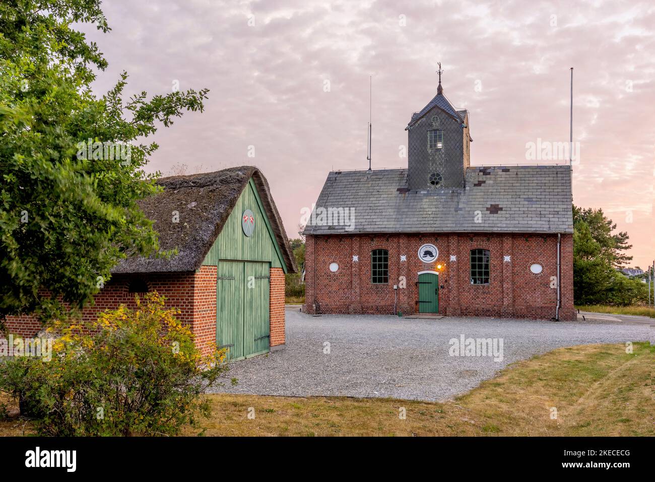 The old fire station building on Römö in Denmark Stock Photo - Alamy