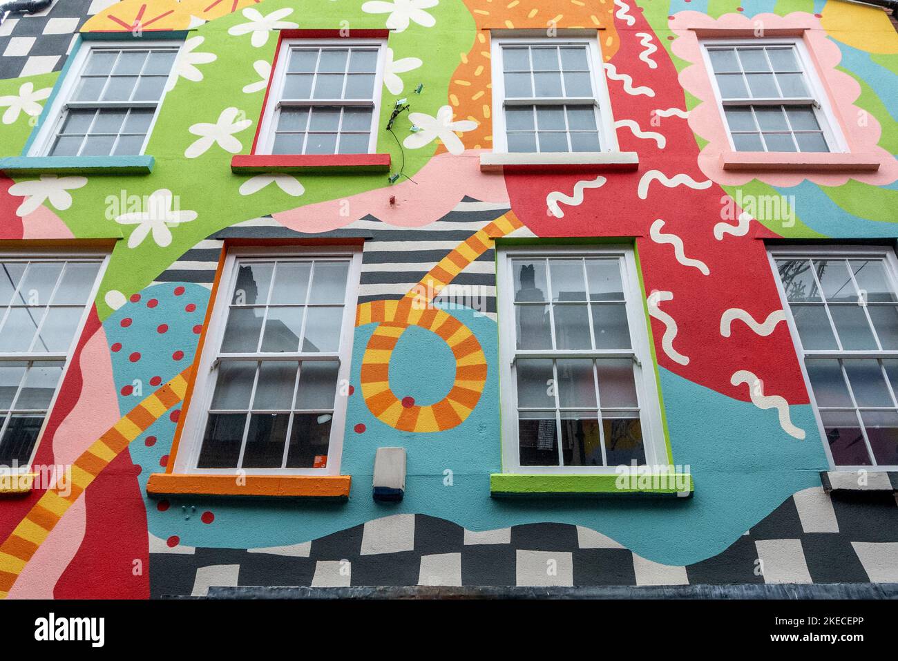 Nottingham, November 5th 2022: Interesting mural painting in the city ...