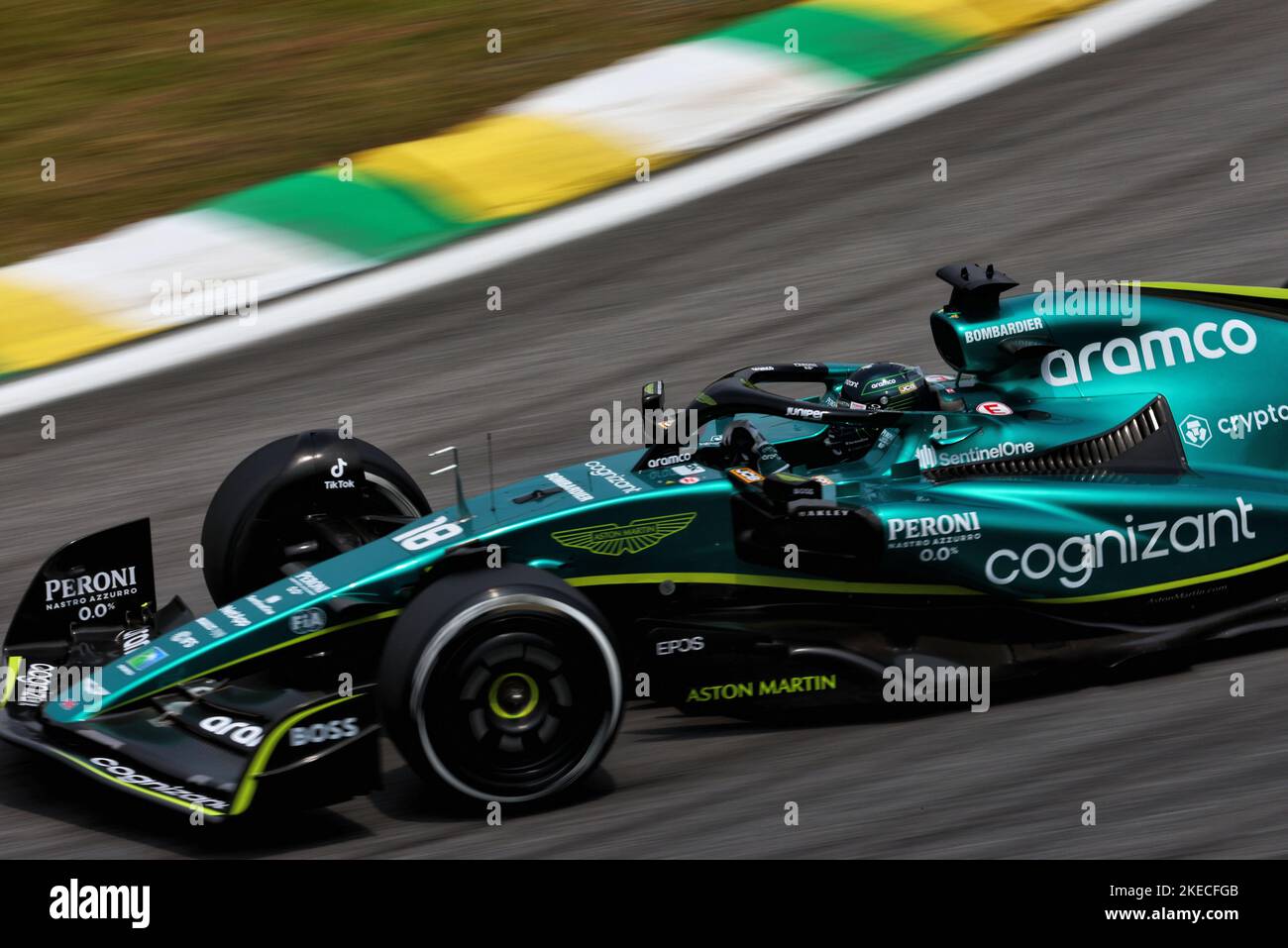 Sao Paulo, Brazil. 11th Nov 2022. Lance Stroll (CDN) Aston Martin F1 ...