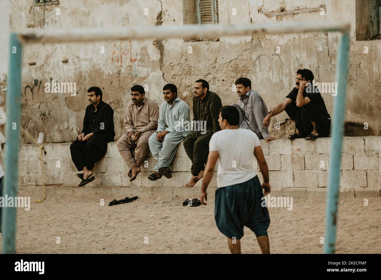 Saudi Arabia, Mecca province, city: Jeddah/Jiddah, ball game ...