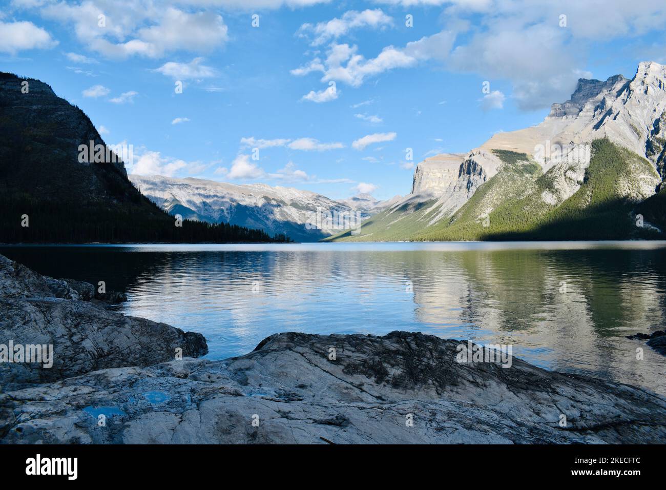Minnewanka Lake, hidden gem in Banff (Alberta, Canada Stock Photo - Alamy