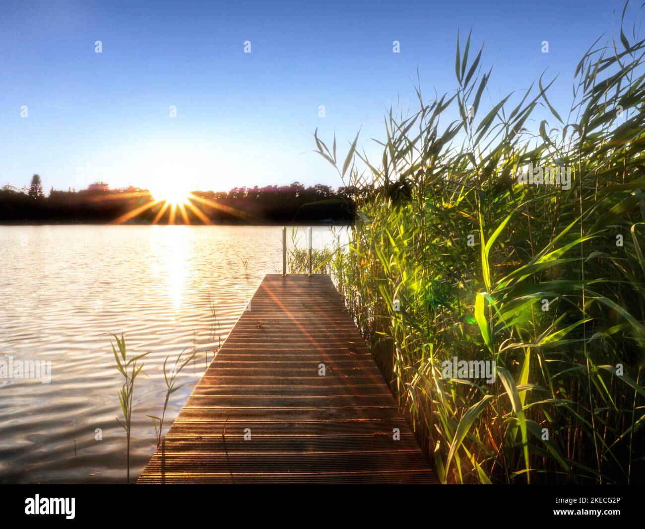Sunset on the Havel Stock Photo - Alamy