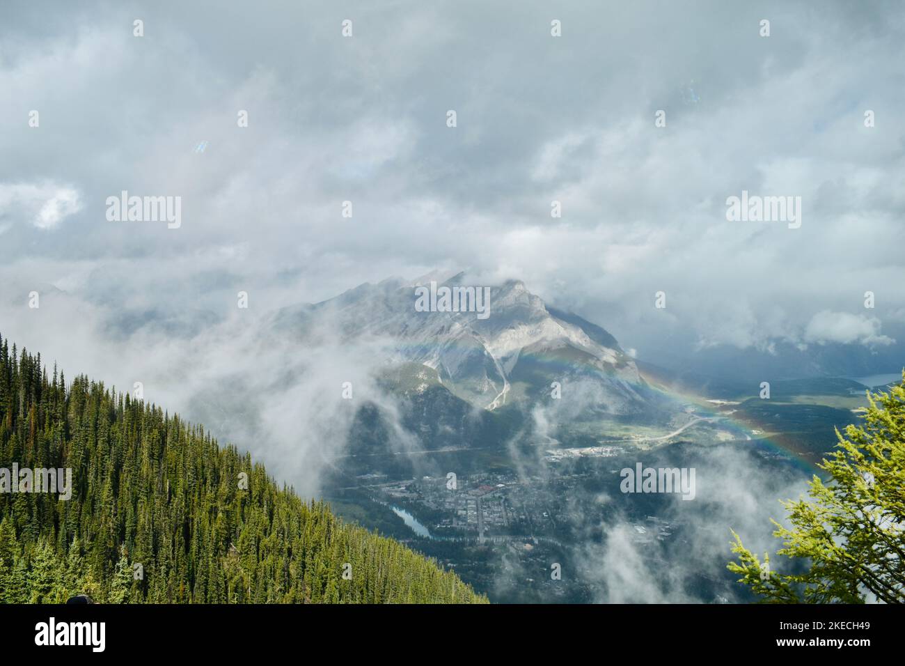 Banff town on a September day (Alberta, Canada Stock Photo - Alamy