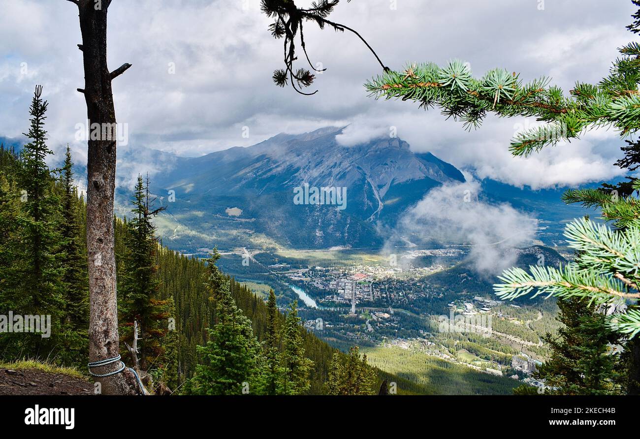 Banff town on a September day (Alberta, Canada Stock Photo - Alamy