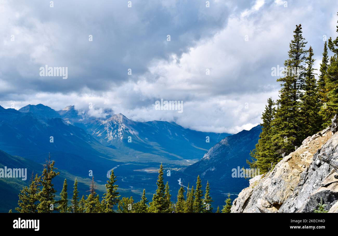 Banff town on a September day (Alberta, Canada Stock Photo - Alamy