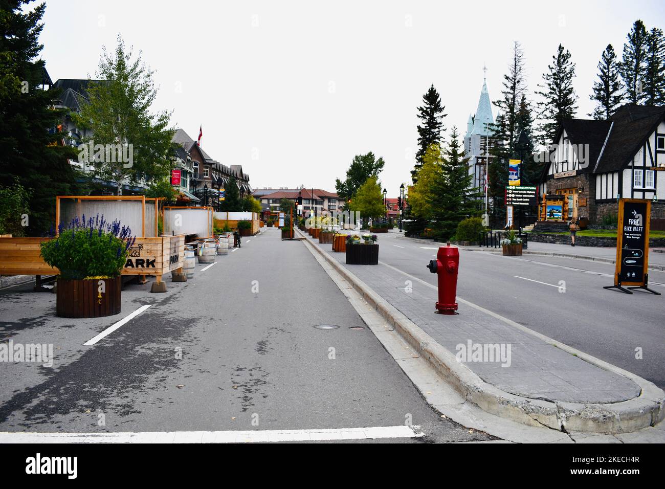 Banff town on a September day (Alberta, Canada Stock Photo - Alamy