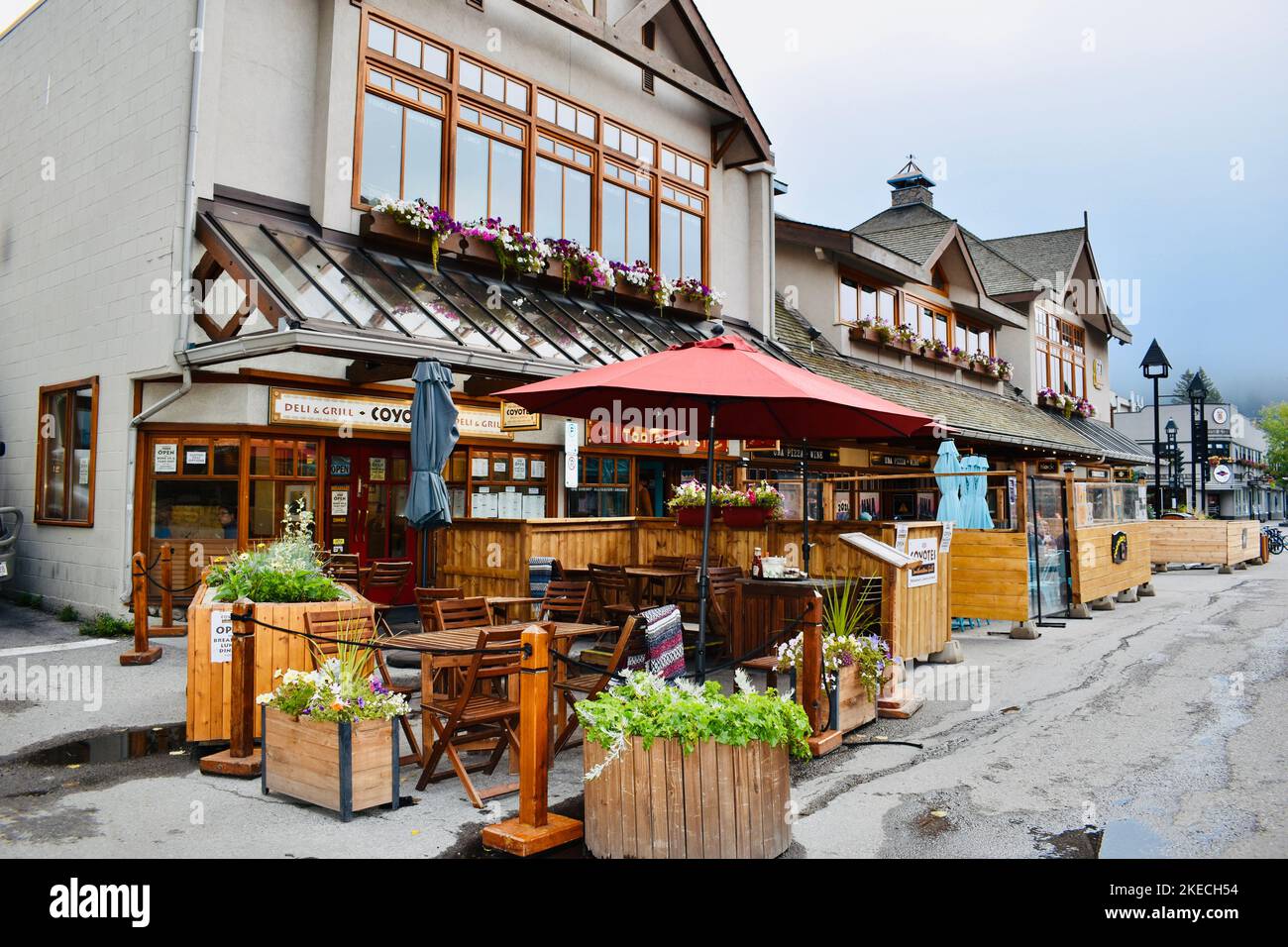 Banff town on a September day (Alberta, Canada Stock Photo - Alamy
