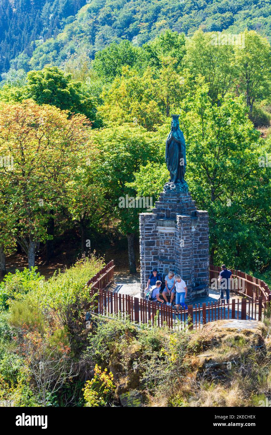 Esch-sur-Sure (Esch-Sauer), statue of the holy virgin in Luxembourg ...