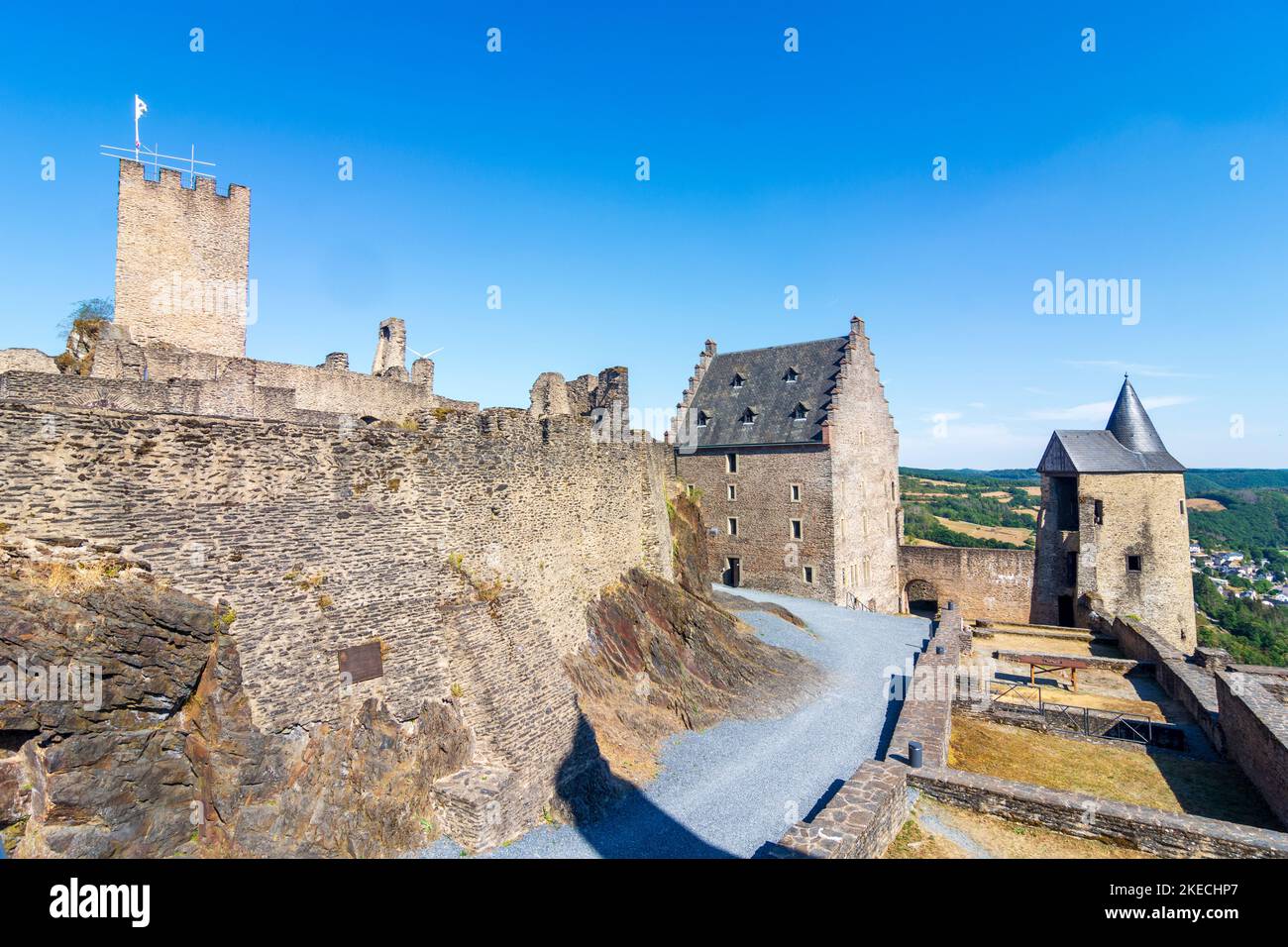 Bourscheid (Buerschent, Burscheid), Bourscheid Castle in Luxembourg ...