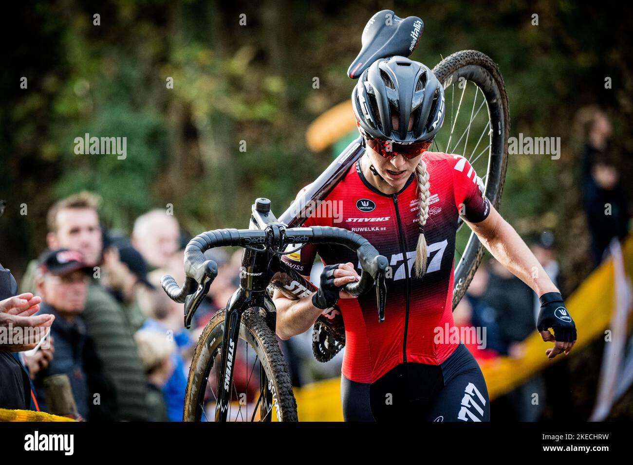 Dutch Inge van der Heijden pictured in action during the women's elite ...