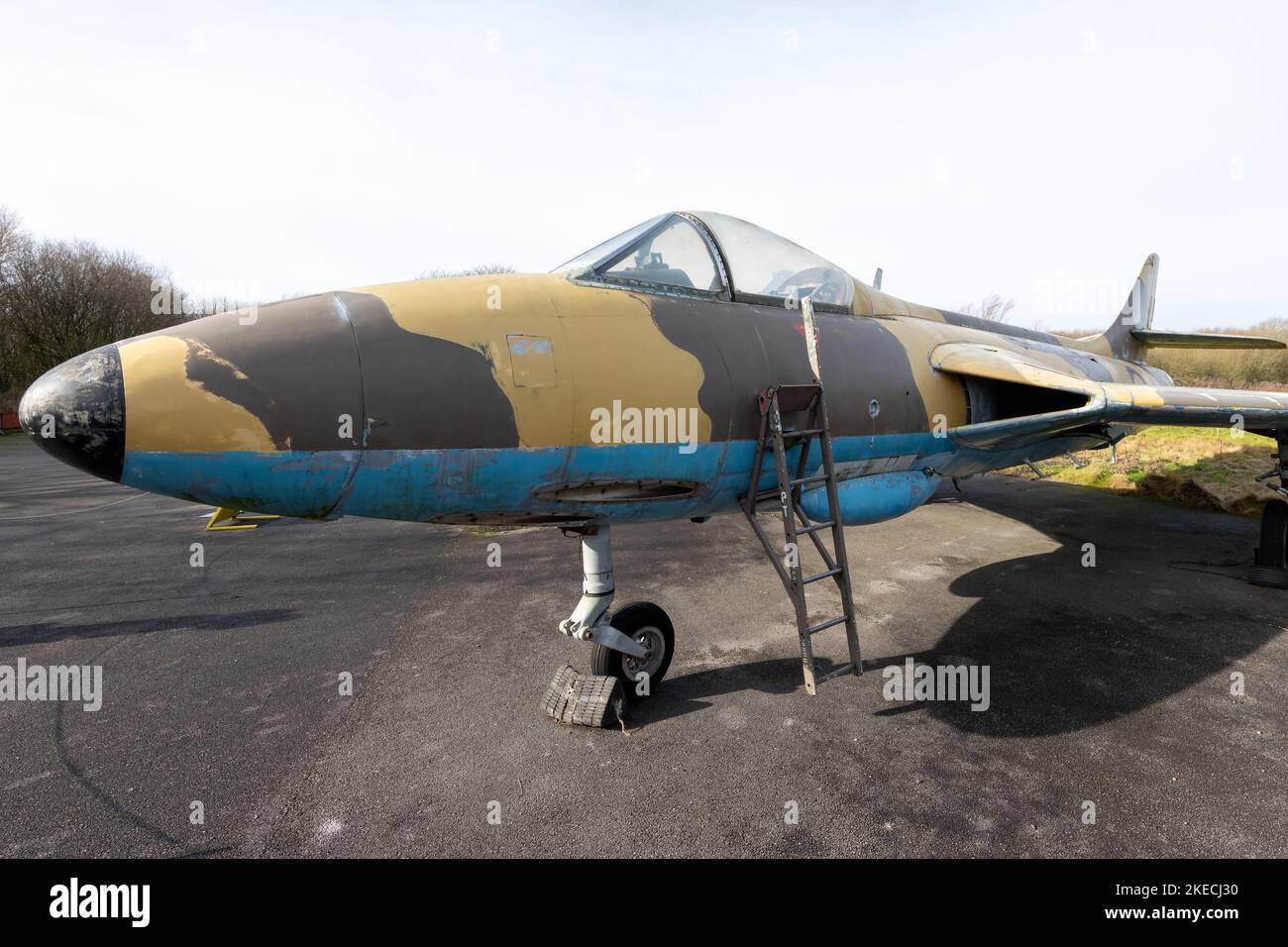 York.Yorkshire.United Kingdom.February 16th 2022.A Hawker Hunter ...