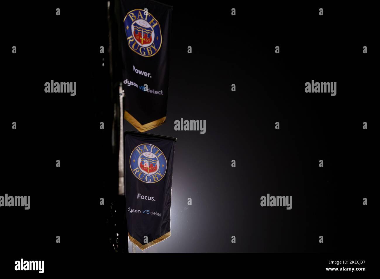 A general view of the Bath Rugby badge ahead of the Gallagher ...