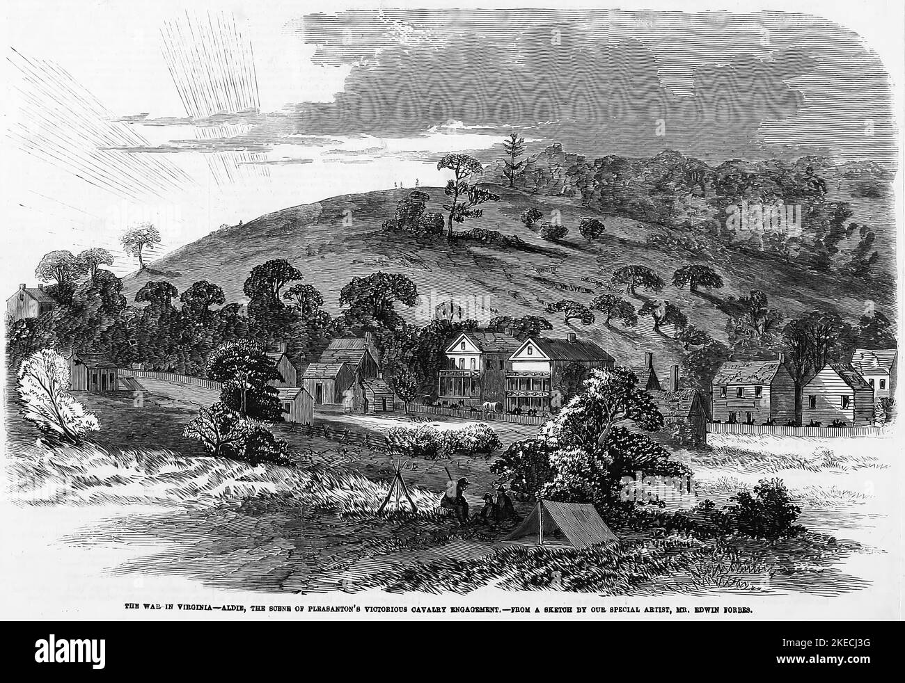 The War in Virginia - Aldie, the scene of Alfred Pleasonton's ...