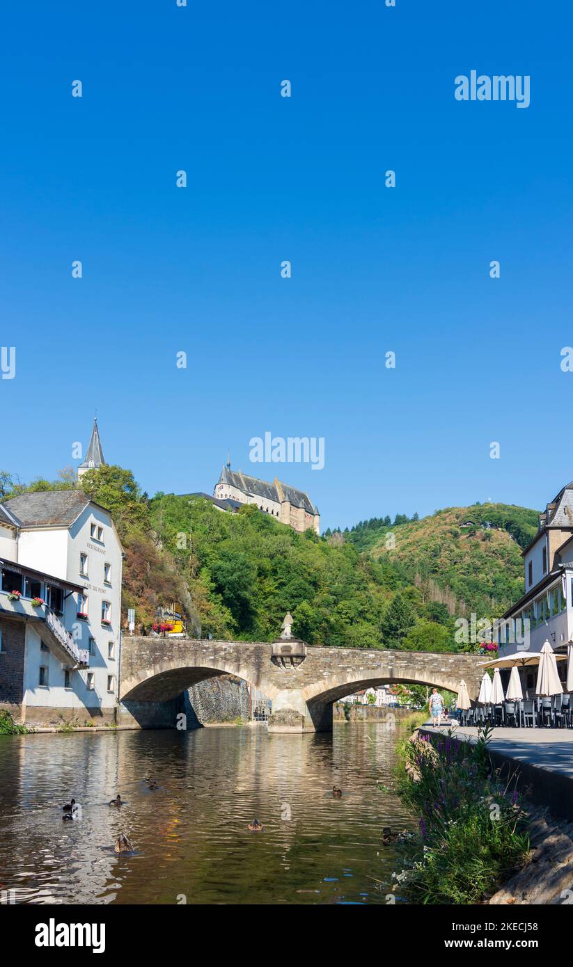 River our and vianden castle hi-res stock photography and images - Alamy