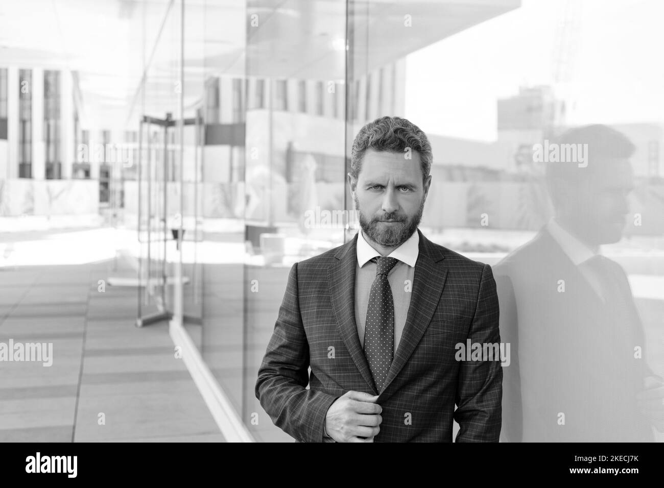 entrepreneur outside the office. male formal business fashion ...