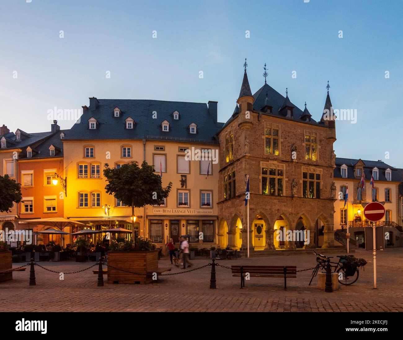 Echternach town hall denzelt hi-res stock photography and images - Alamy