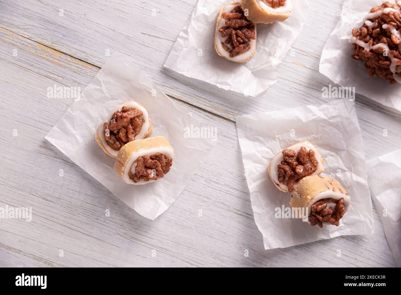 Flat lay homemade sweets hi-res stock photography and images - Alamy