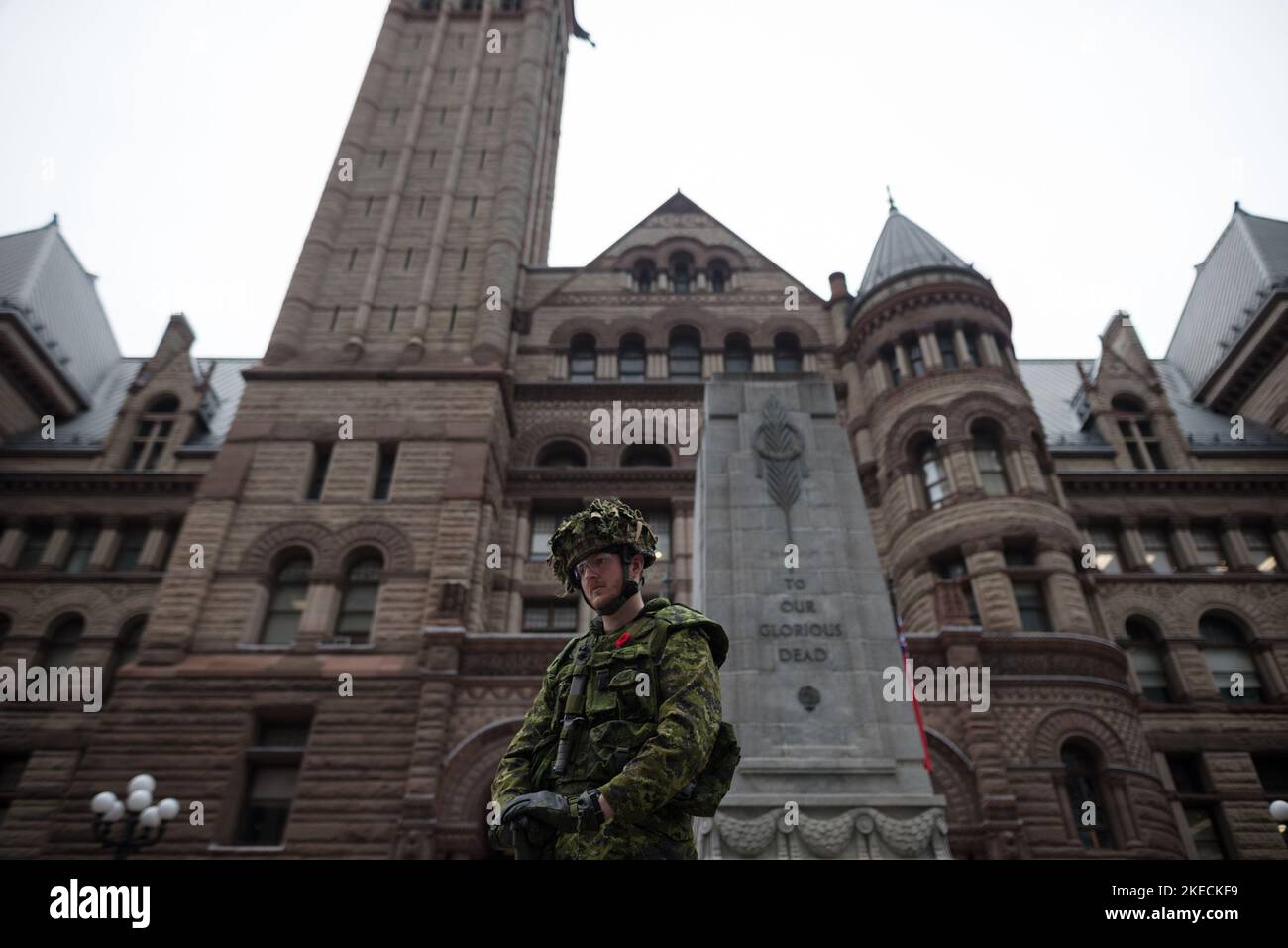 Toronto, Canada. 11th Nov 2022. An honour guard is photographed during ...