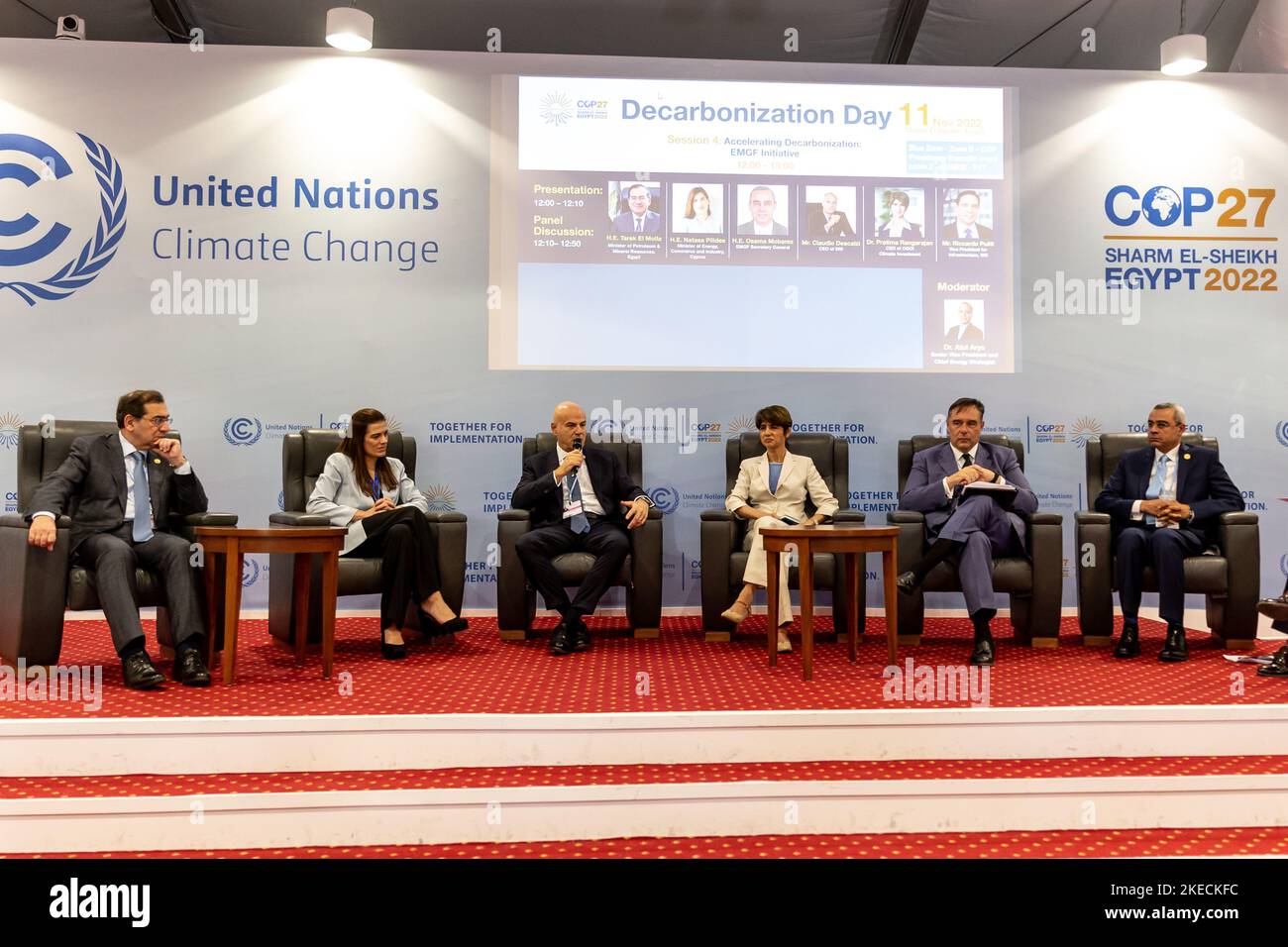 Sharm El Sheikh, Egypt. 11th Nov 2022. Terek al Molla - Minister of ...