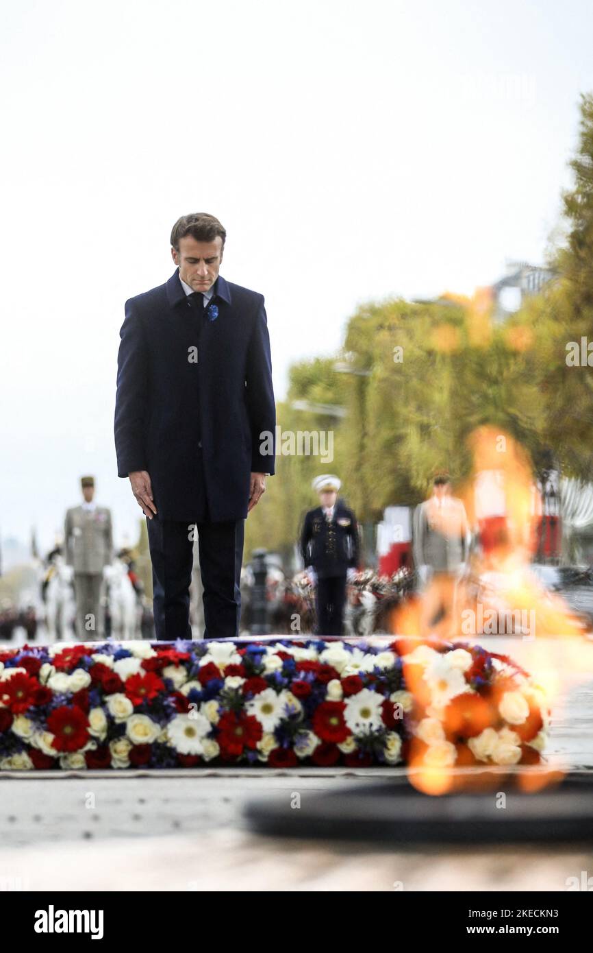 Paris, France. 11th Nov 2022. French President during the ...
