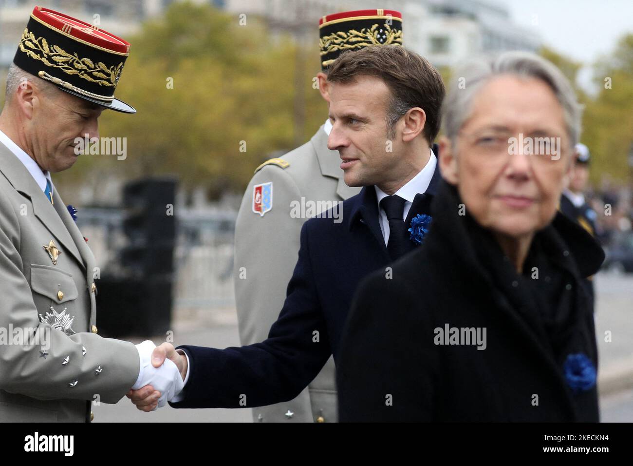 Paris, France. 11th Nov 2022. French President during the ...