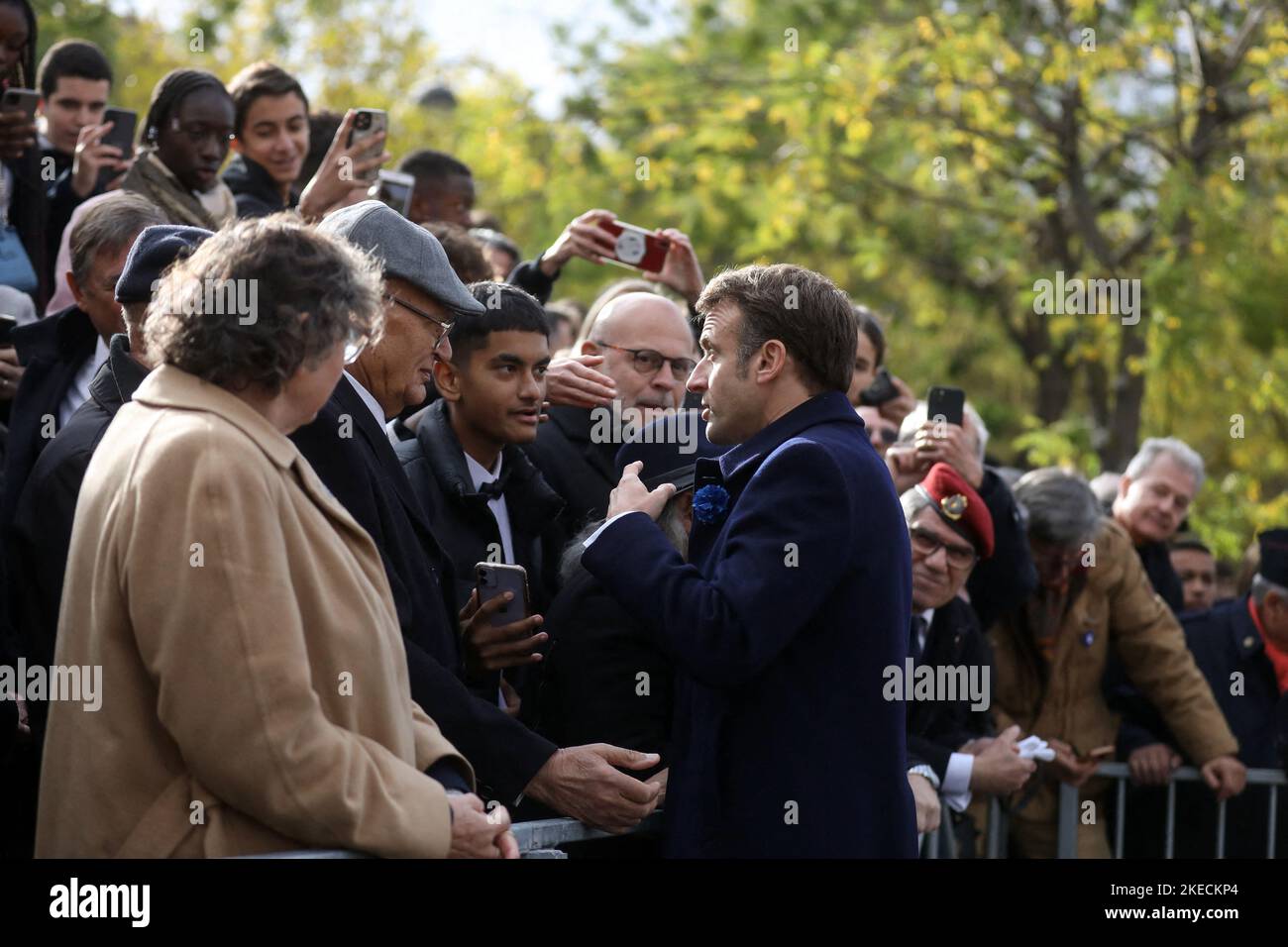 Paris, France. 11th Nov 2022. French President during the ...