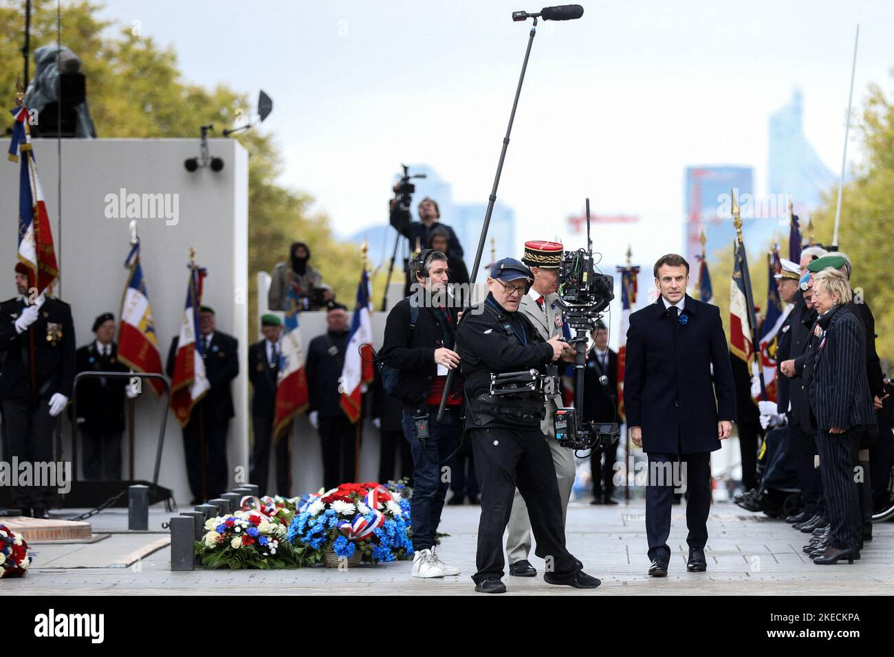 Paris, France. 11th Nov 2022. French President during the ...