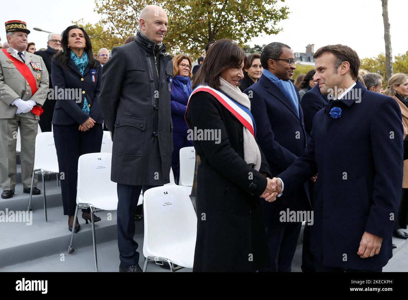 Paris, France. 11th Nov 2022. French President during the ...