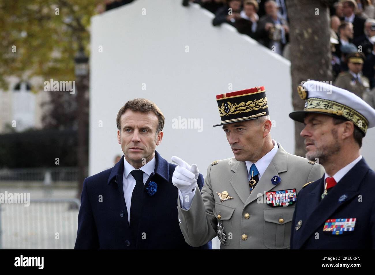Paris, France. 11th Nov 2022. French President during the ...