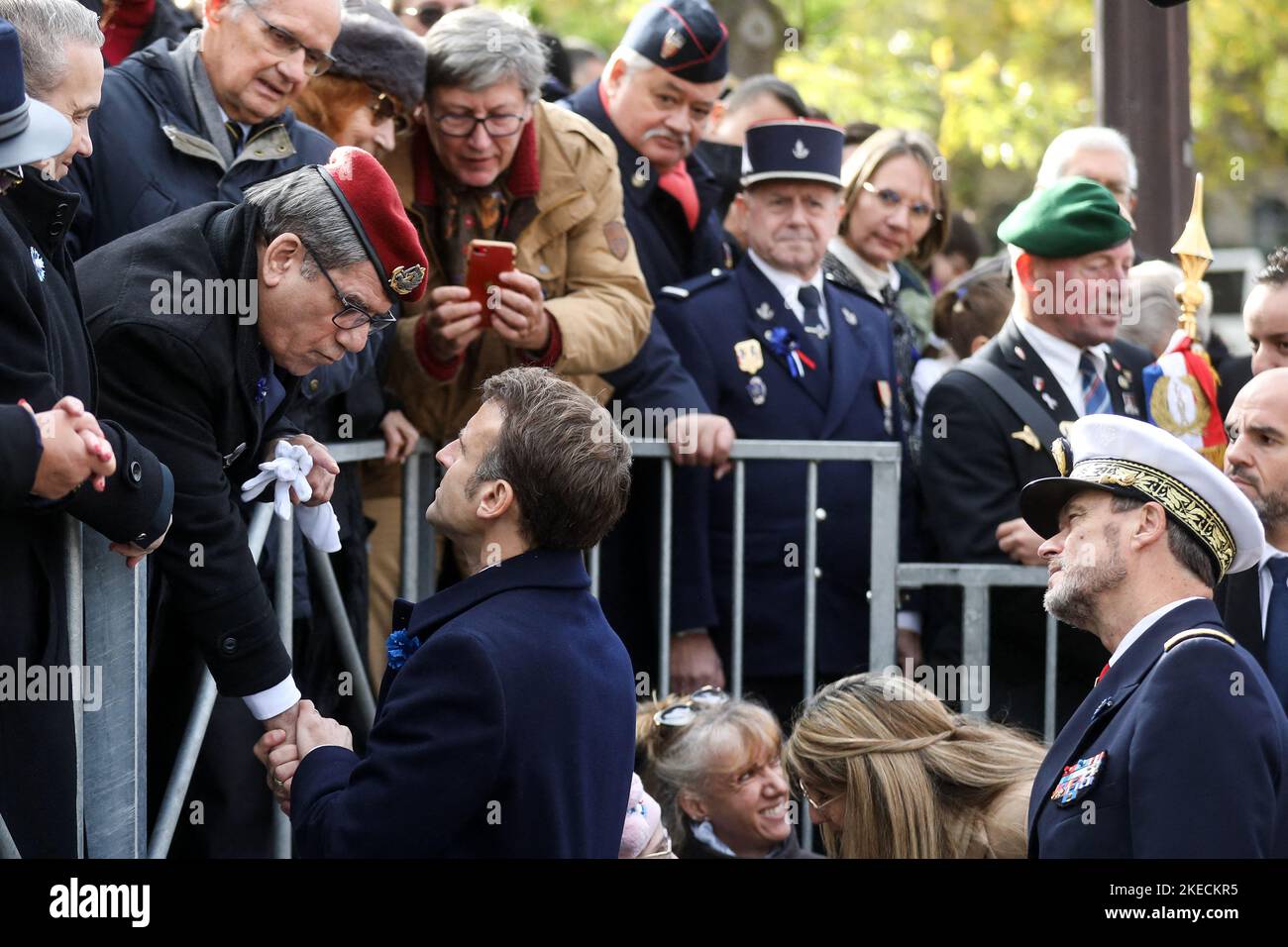 Paris, France. 11th Nov 2022. French President during the ...