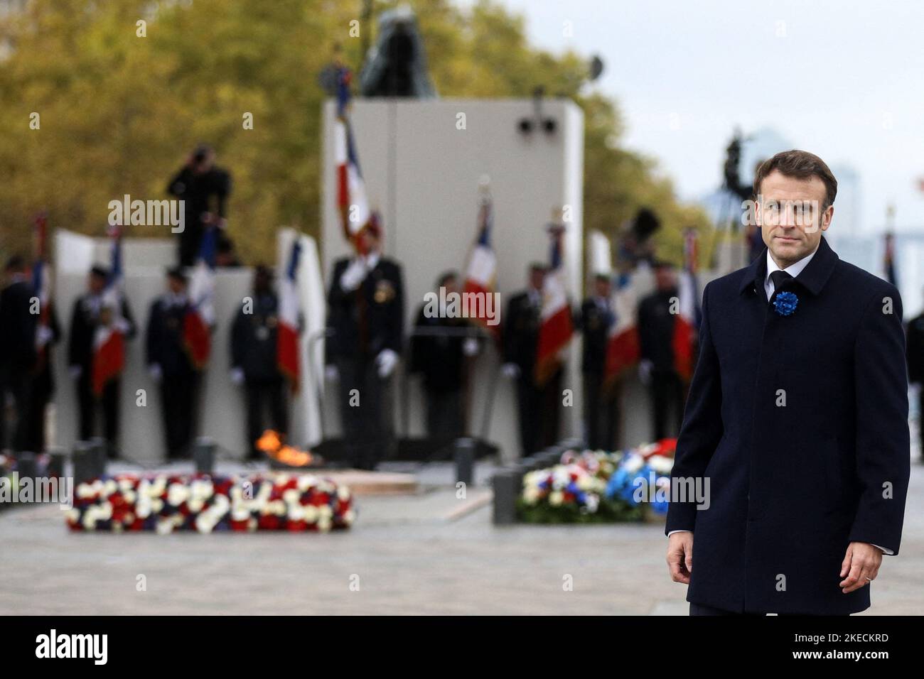 Paris, France. 11th Nov 2022. French President during the ...