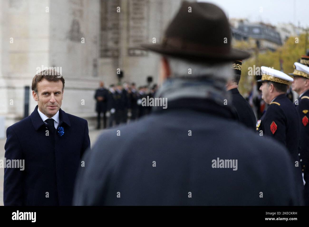 Paris, France. 11th Nov 2022. French President during the ...