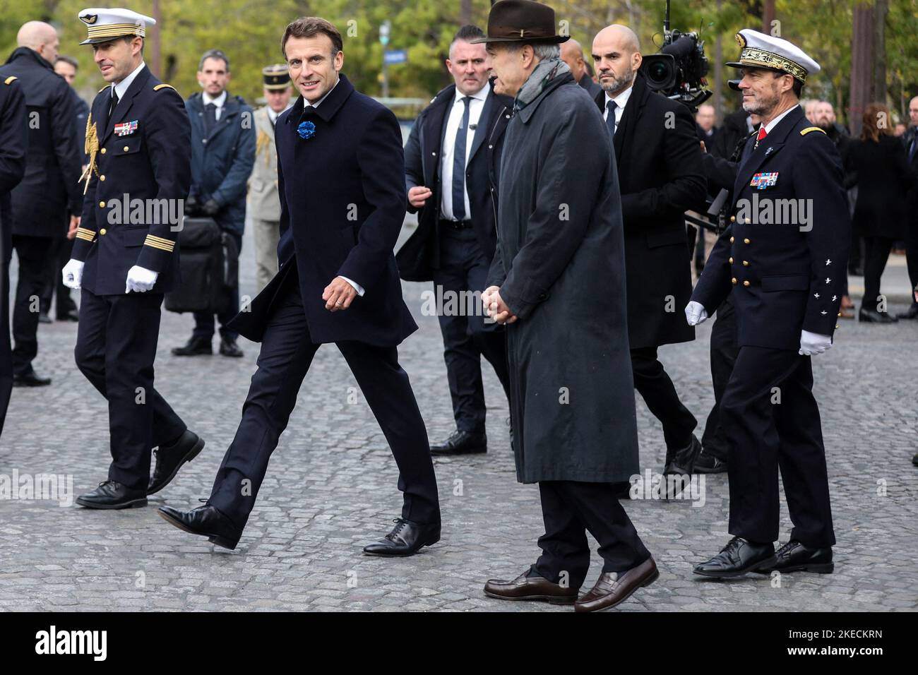 Paris, France. 11th Nov 2022. French President during the ...
