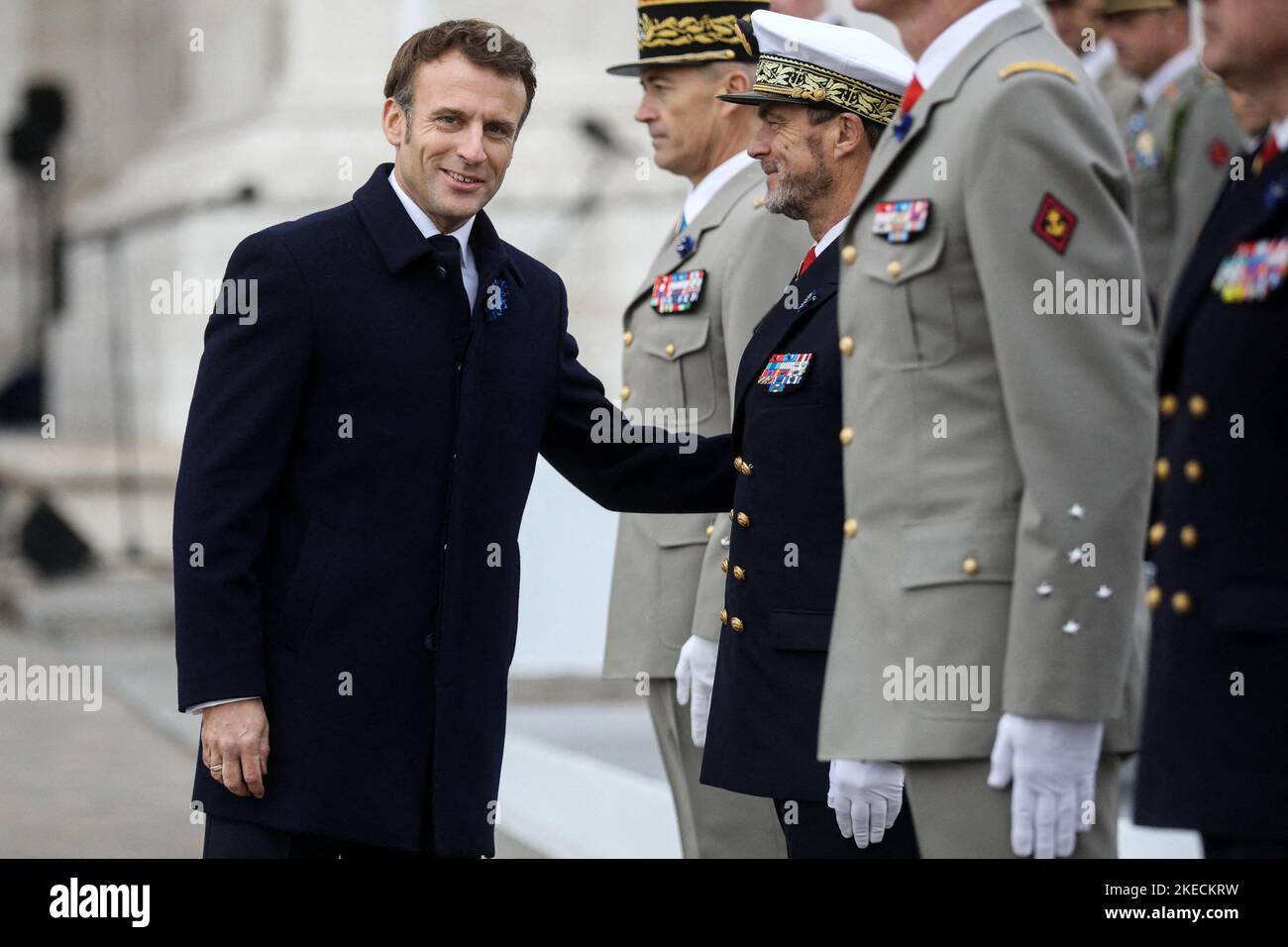 Paris, France. 11th Nov 2022. French President during the ...