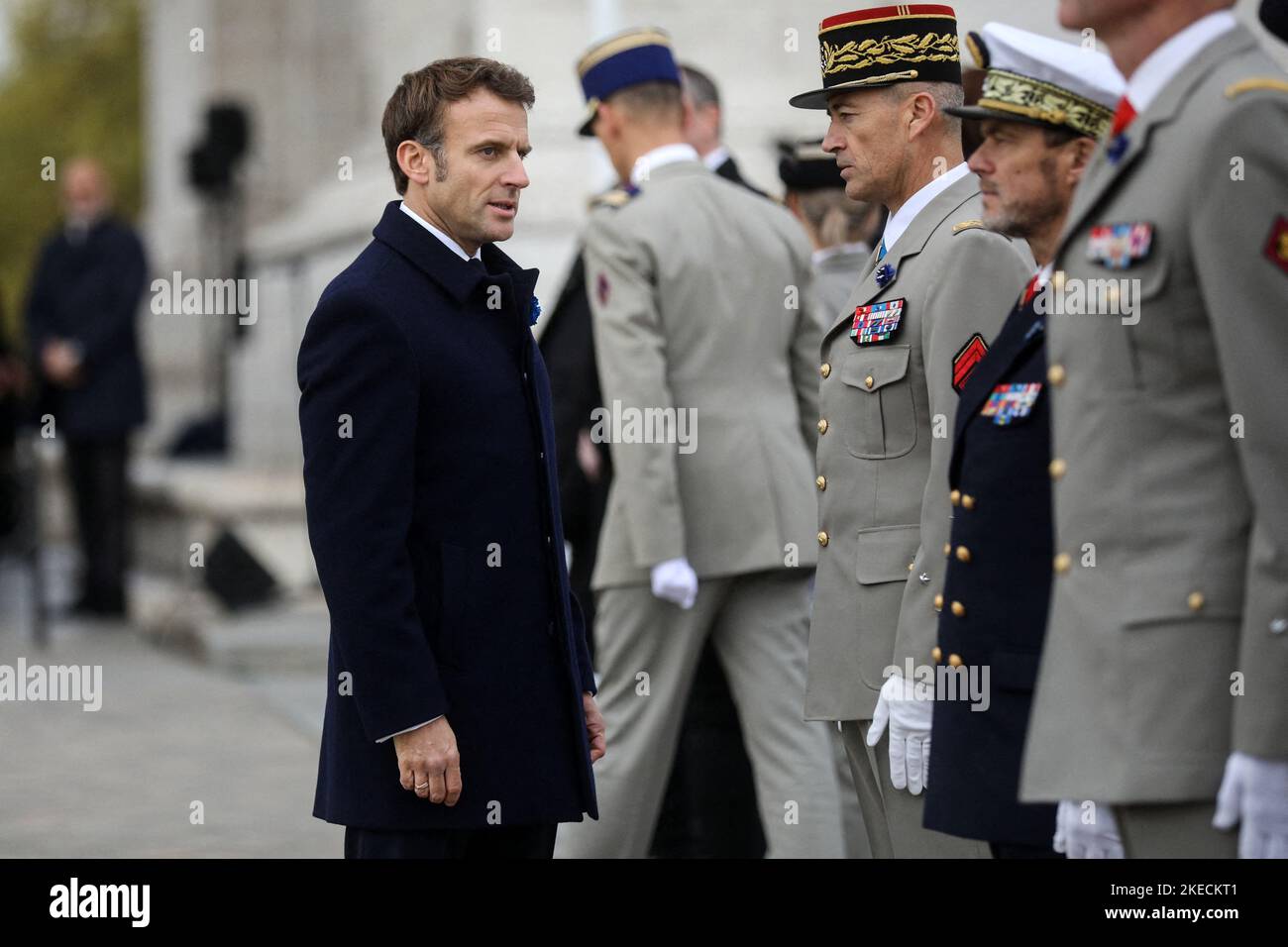 Paris, France. 11th Nov 2022. French President during the ...