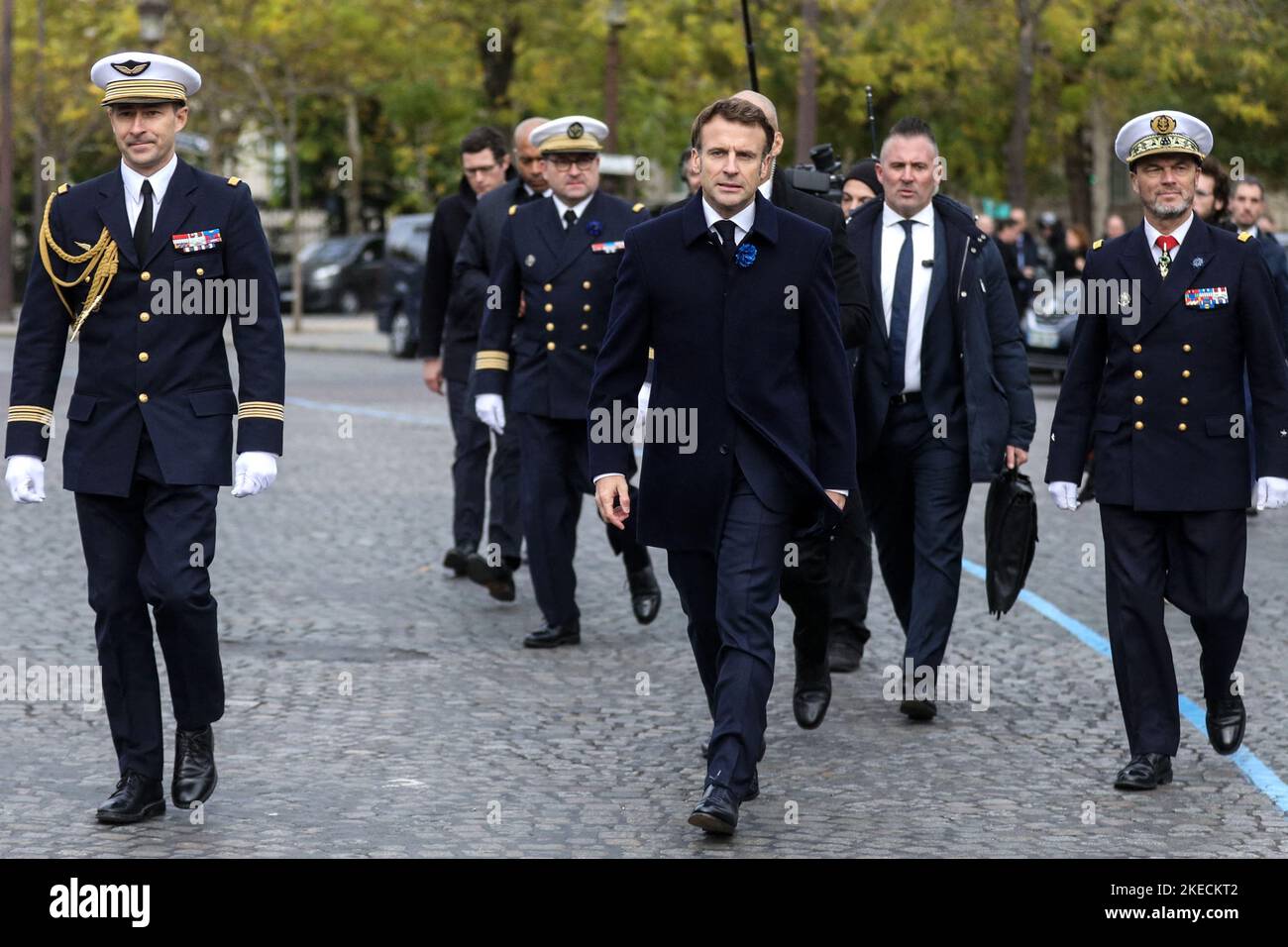 Paris, France. 11th Nov 2022. French President during the ...