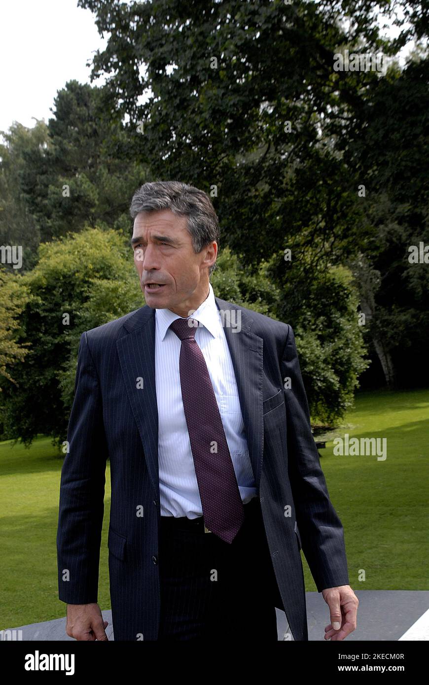 Copenhagen/Denmark. Anders Fogh Rasmussen danish prime minister and ...