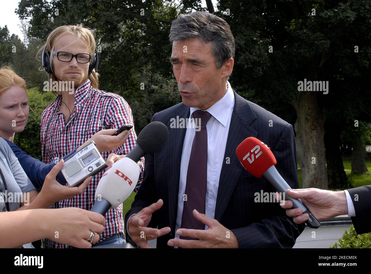 Copenhagen/Denmark. Anders Fogh Rasmussen danish prime minister and ...