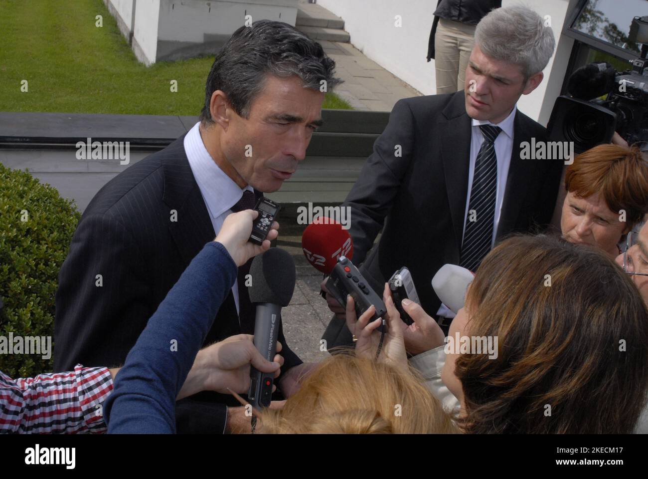 Copenhagen/Denmark. Anders Fogh Rasmussen danish prime minister and ...