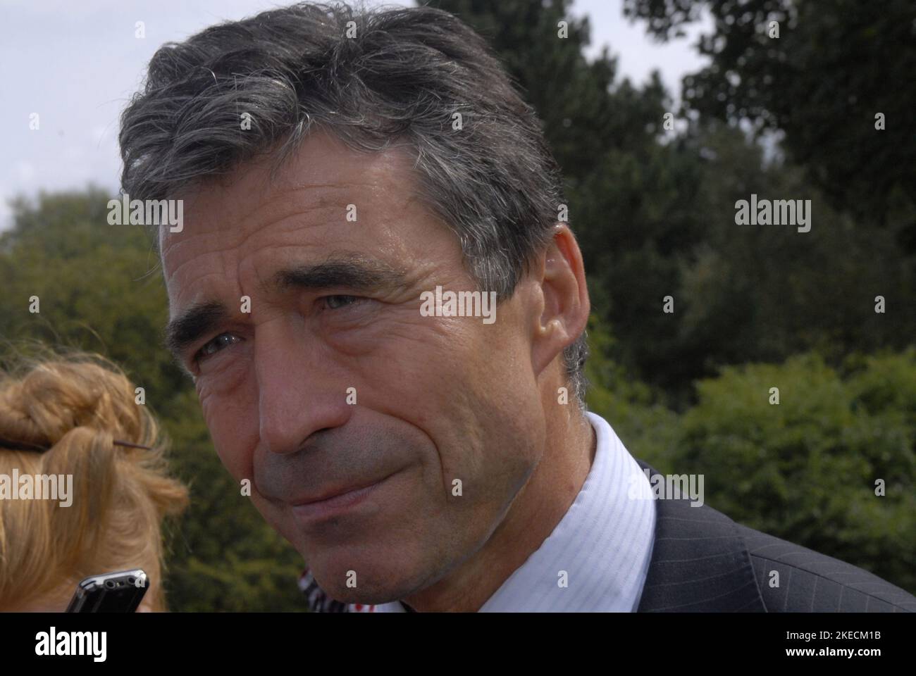 Copenhagen/Denmark. Anders Fogh Rasmussen danish prime minister and ...