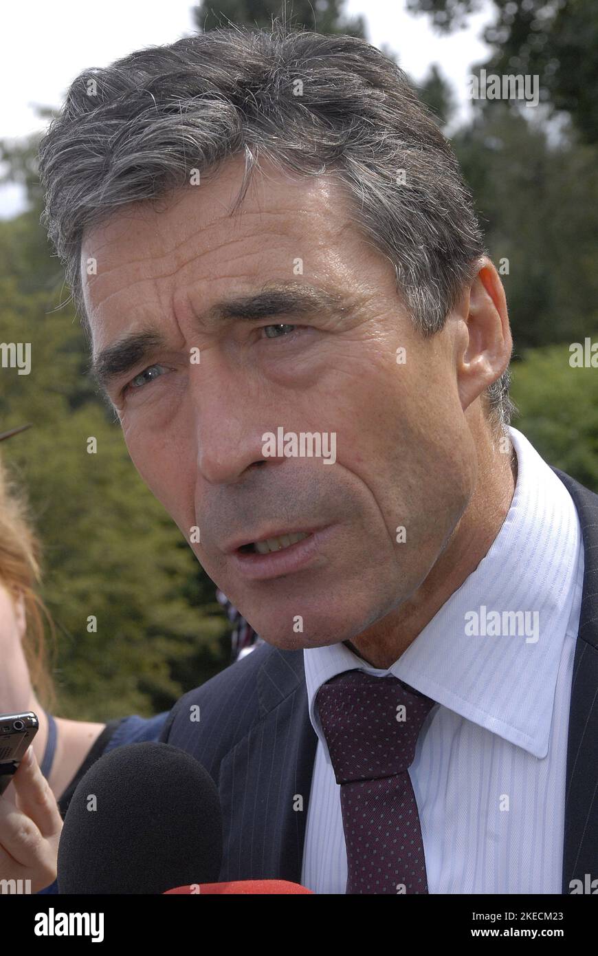 Copenhagen/Denmark. Anders Fogh Rasmussen danish prime minister and ...