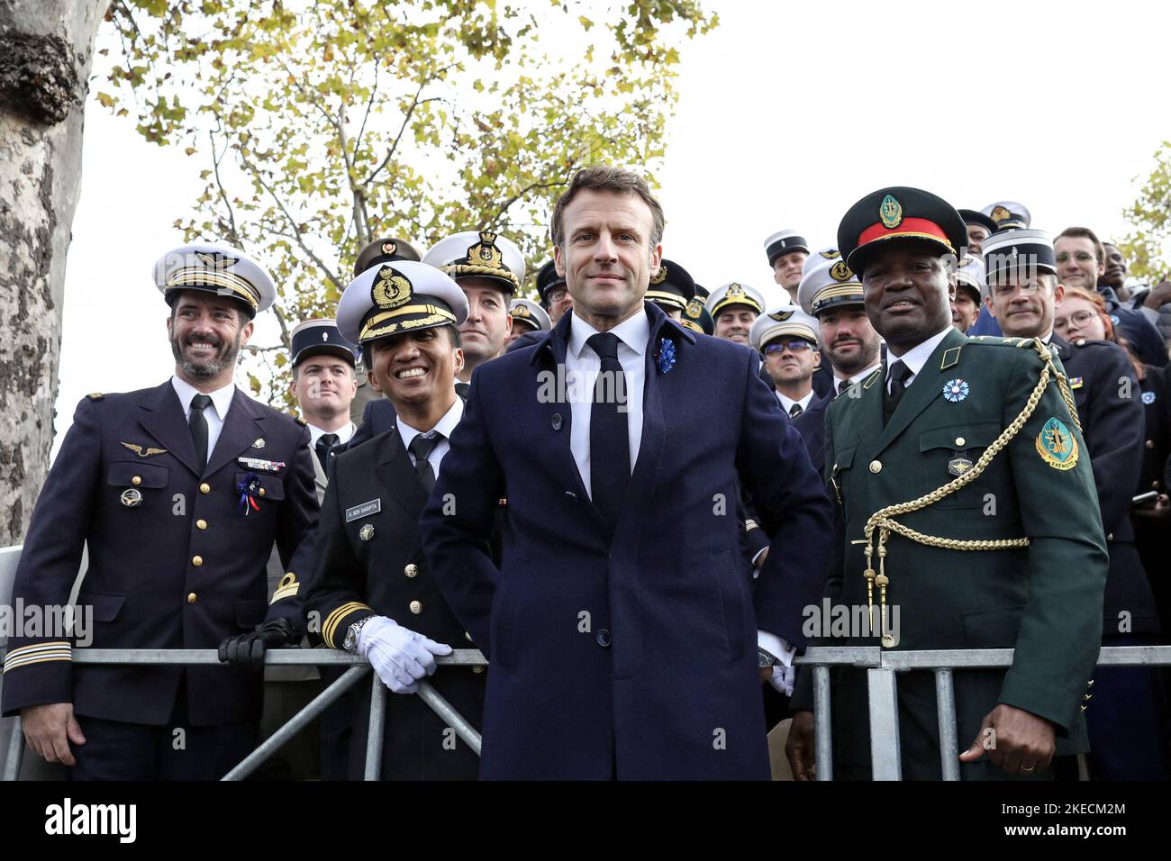 Paris, France. 11th Nov 2022. French President during the ...
