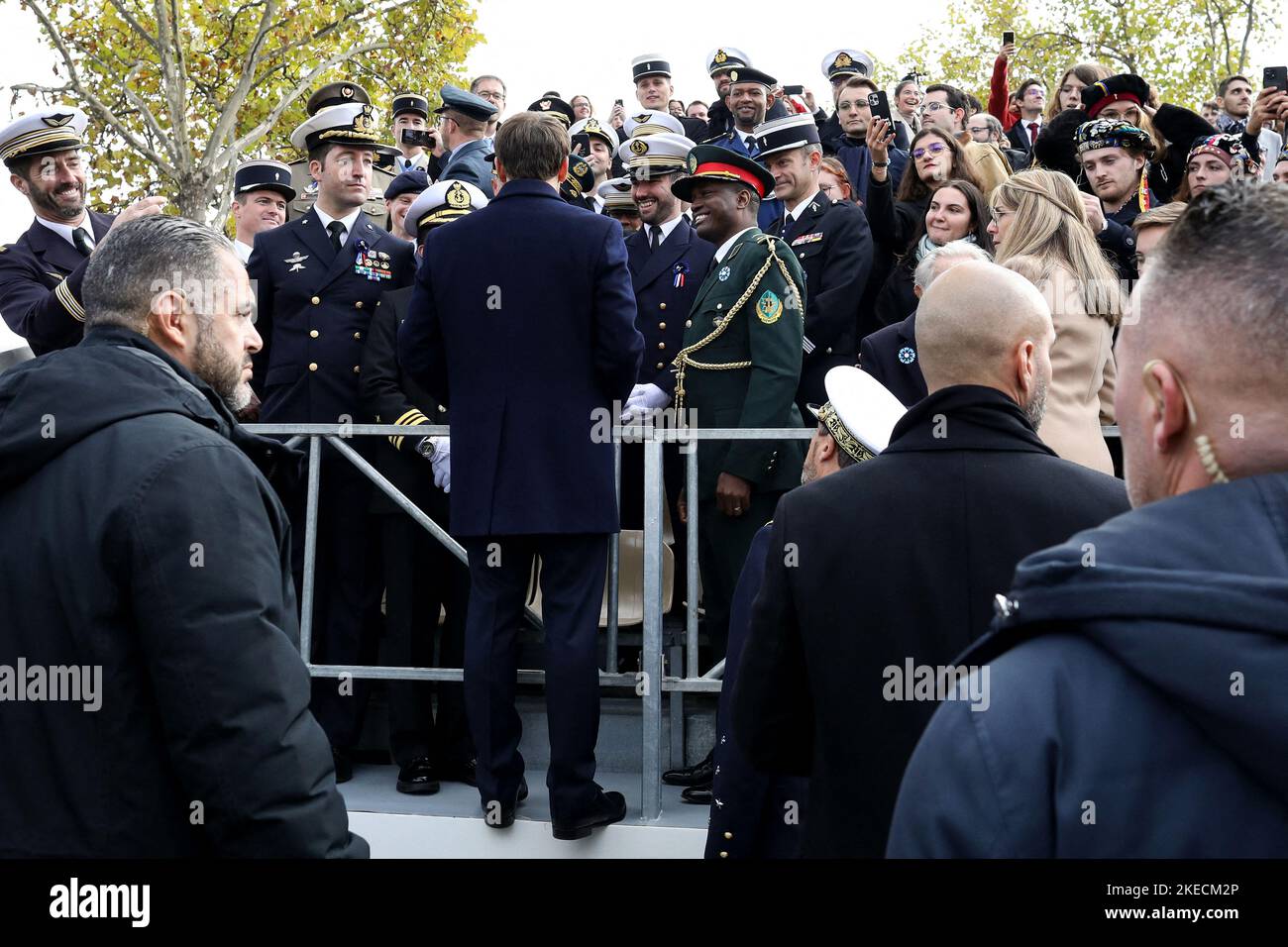 Paris, France. 11th Nov 2022. French President during the ...
