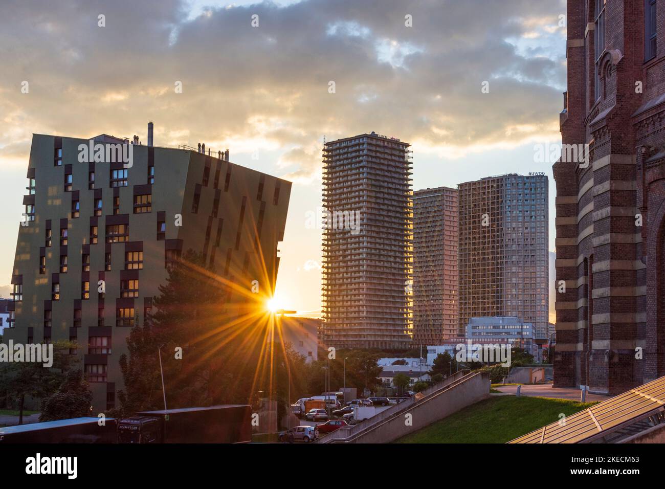 Vienna, apartment house of "Ville Verdi" eco-residential park, high ...