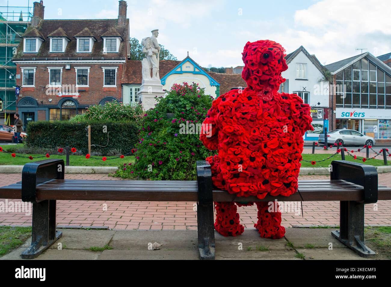 Chesham, Buckinghamshire. UK. 11 November, 2022. A striking Remembrance ...