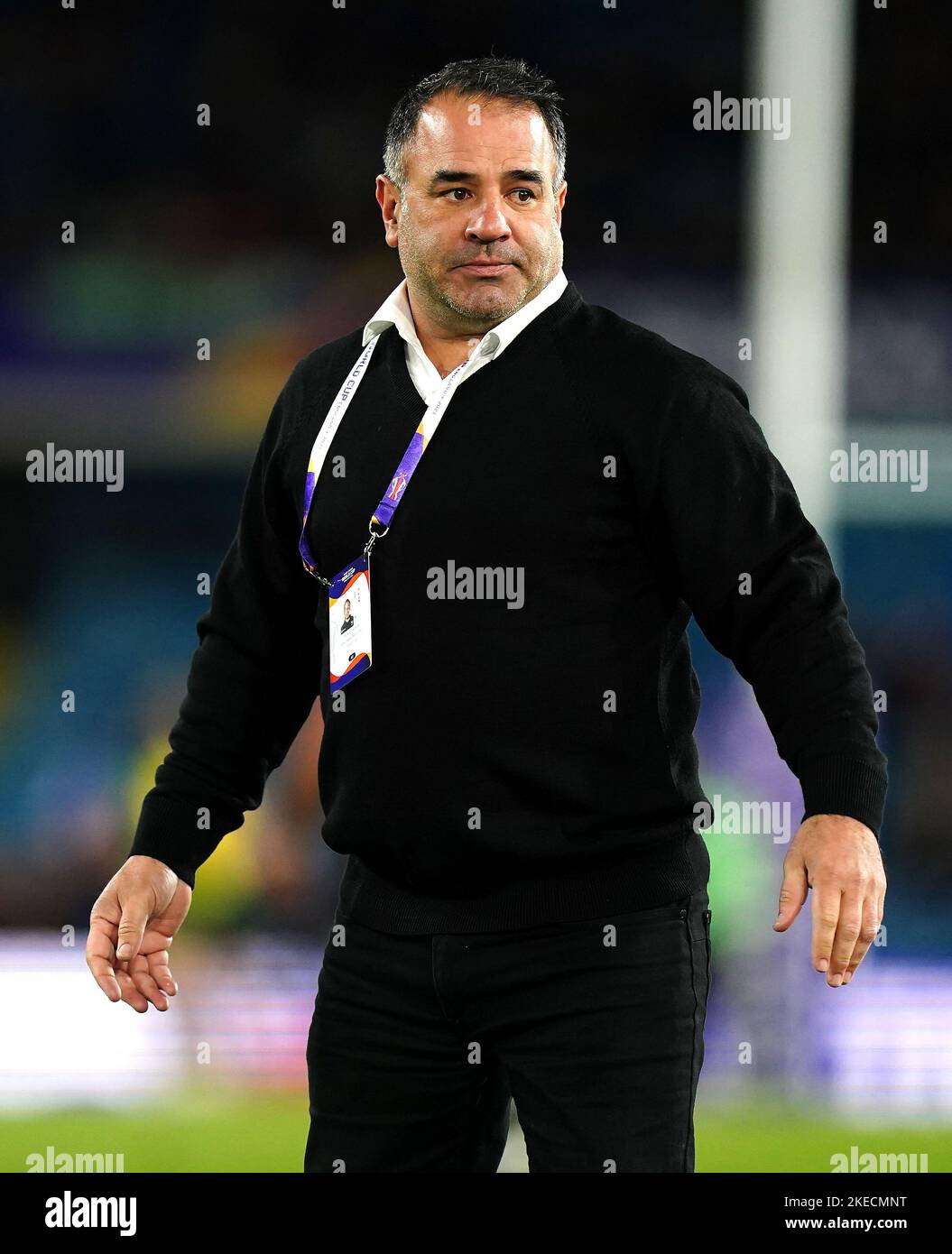 New Zealand assistant coach Stacey Jones before the Rugby League World ...