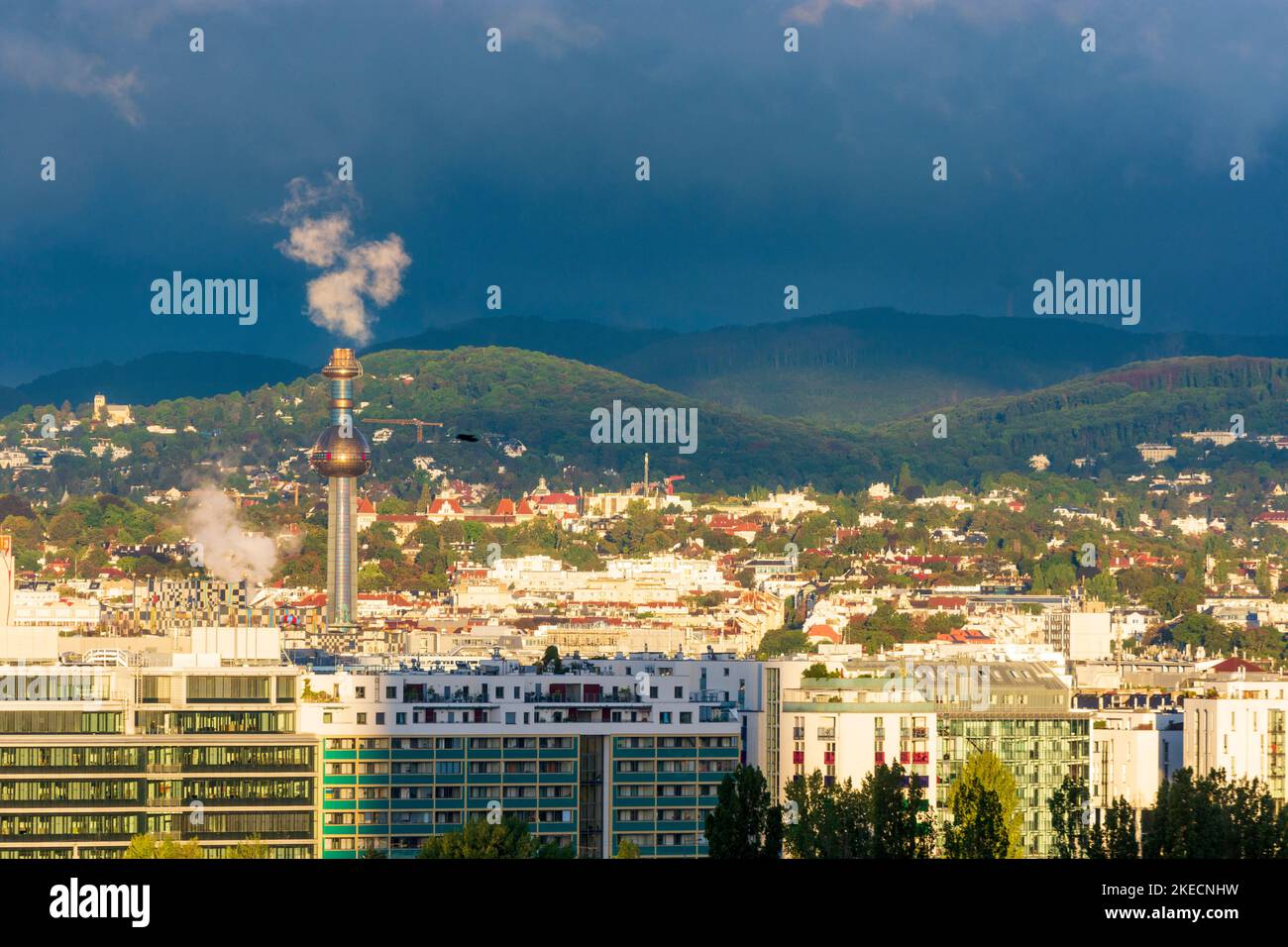 Vienna, Müllverbrennungsanlage (waste incineration plant) Spittelau of ...