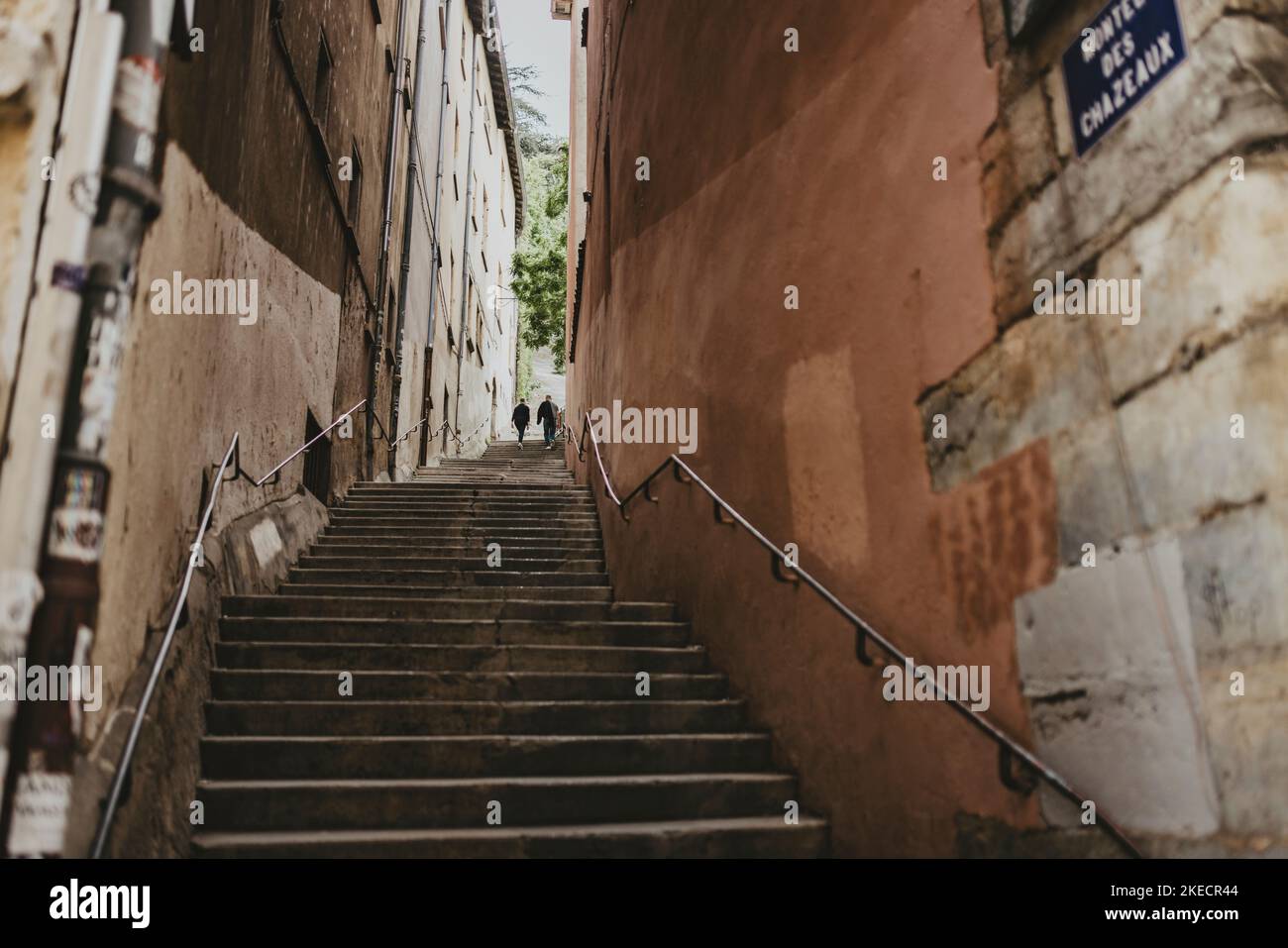 France, Lyon, old town, stairs Stock Photo - Alamy