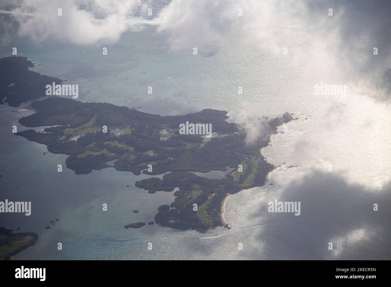 Beautiful scenery through the window of plane. soft fluffy clouds ...