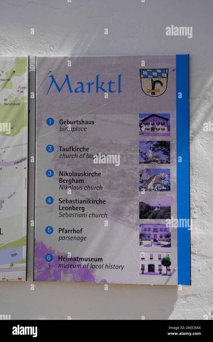 Germany, Bavaria, Upper Bavaria, Altötting county, Marktl am Inn ...